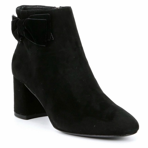 kate spade | Shoes | Kate Spade New York Holly Bow Suede Booties Boots ...